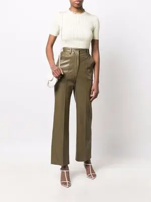 Nanushka Ribbed Knit T-shirt