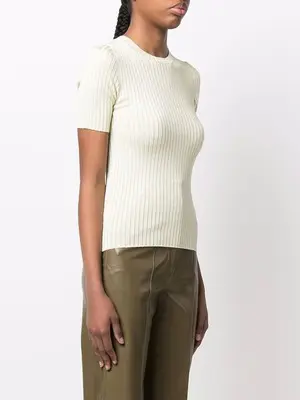 Nanushka Ribbed Knit T-shirt