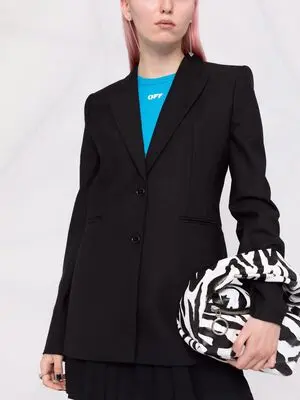 Off-White Corporate Single-breasted Blazer