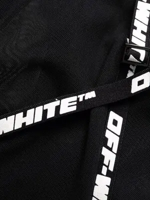 Off-White Mesh Bodysuit With Logo Straps