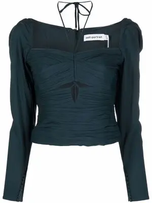 SELF-PORTRAIT Crepe Top