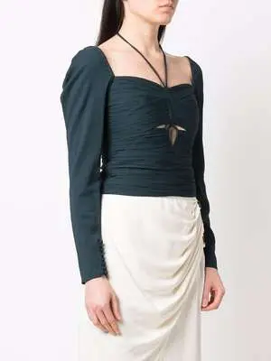 SELF-PORTRAIT Crepe Top
