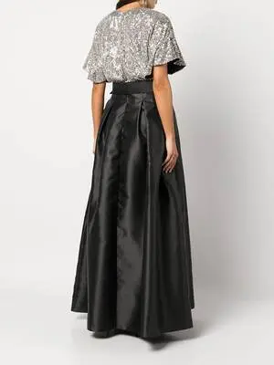 Sachin & Babi Simone Sequin-embellished Gown - Silver