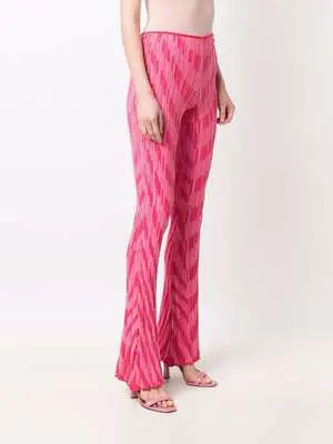 Philosophy Di Lorenzo Serafini Intarsia-knit Flared Trousers