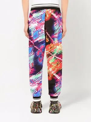 Dolce & Gabbana Luminaire-print Track Trousers - Red