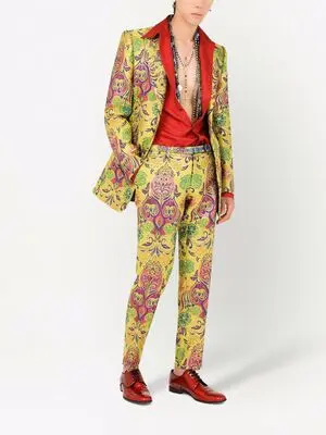 Dolce & Gabbana Patterned Jacquard Suit Jacket