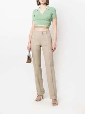 Jacquemus Le Pantalon Fresa Tailored Trousers - Neutrals