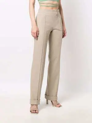 Jacquemus Le Pantalon Fresa Tailored Trousers - Neutrals