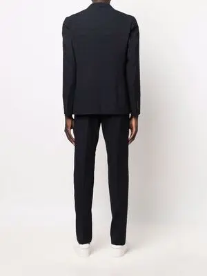 Tagliatore Notched-lapel Single-breasted Suit - Blue