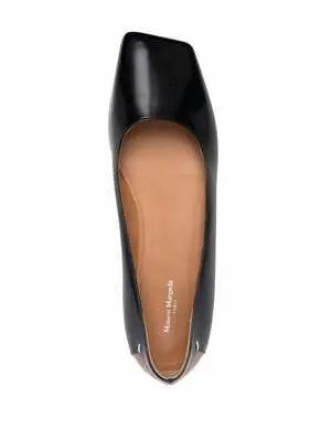 MAISON MARGIELA Décortiqué Four-stitch Ballerina Shoes - Black