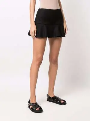 Red Valentino Pleated Flare-hem Shorts