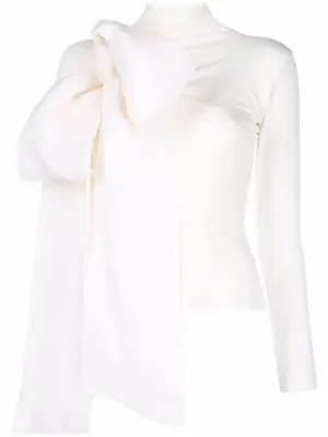 ATU BODY COUTURE Bow-detail Blouse - White