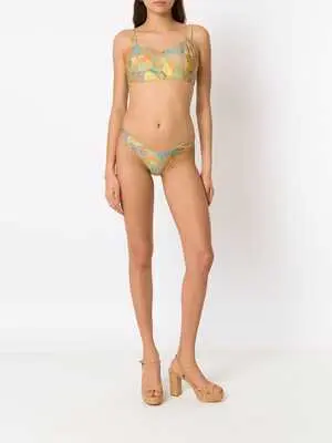AMIR SLAMA Palm Leaf Print Bikini