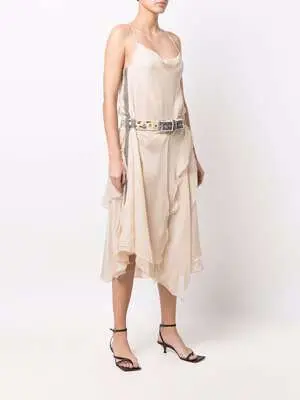 DIESEL® D-claes Asymmetric Silk Dress
