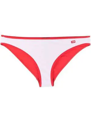 DIESEL® Contrast-trimmed Bikini Bottoms - White