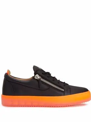 GIUSEPPE ZANOTTI Frankie Low-top Leather Sneakers - Black