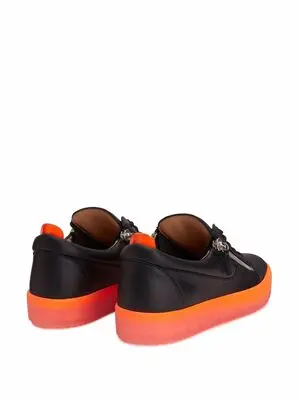 GIUSEPPE ZANOTTI Frankie Low-top Leather Sneakers - Black