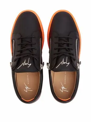 GIUSEPPE ZANOTTI Frankie Low-top Leather Sneakers - Black