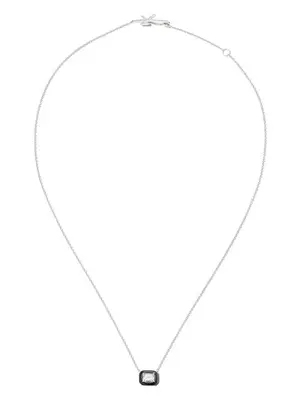 Nikos Koulis 18kt White Gold Diamond And Enamel Necklace