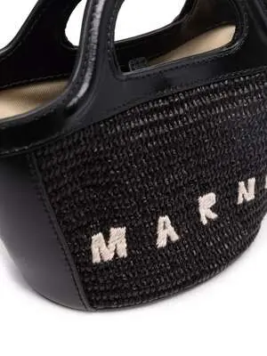 Marni Micro Tropicalia Embroidered Bag - Black