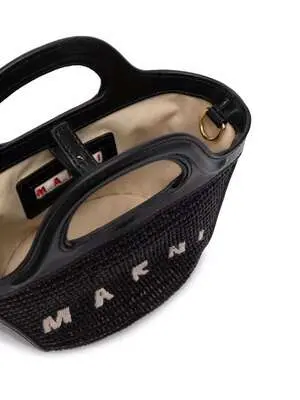 Marni Micro Tropicalia Embroidered Bag - Black