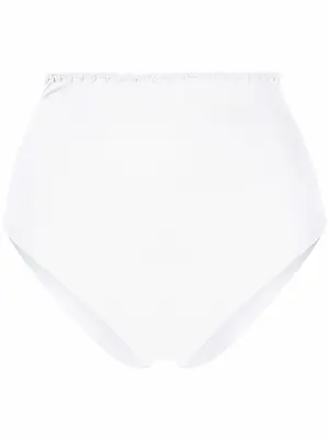 La Perla High-waisted Bikini Bottom - White
