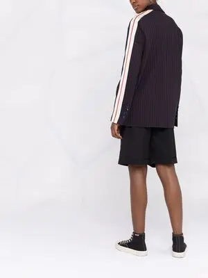 Palm Angels Striped Single-breasted Blazer