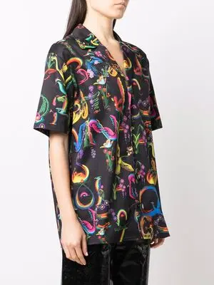 Opening Ceremony Alphabet-print Short-sleeved Shirt