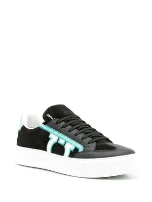 FERRAGAMO Borg Low-top Sneakers - Black