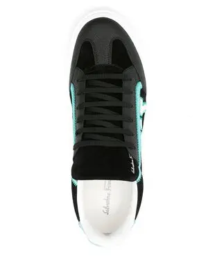 FERRAGAMO Borg Low-top Sneakers - Black