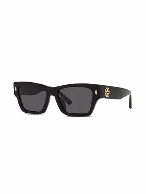 Tory Burch Logo-plaque Square-frame Sunglasses