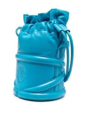 Alexander McQueen The Soft Curve Bucket Bag - Blue