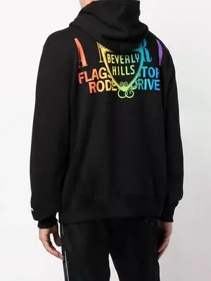 Amiri Beverly Hills Logo-print Cotton Hoodie