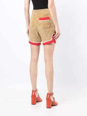 Undercover Side-stripe Towelling Shorts - Brown