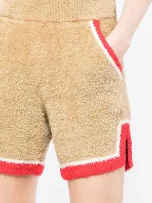 Undercover Side-stripe Towelling Shorts - Brown