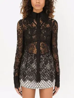 Dolce & Gabbana Semi-sheer Lace Shirt