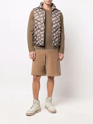 ERL Logo-print Padded Gilet - Green