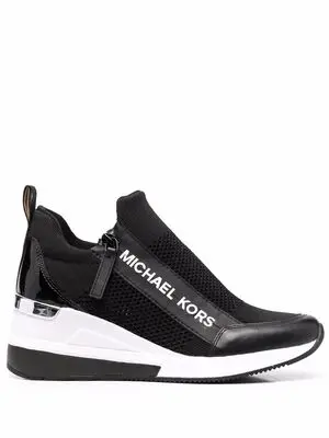 Michael Kors Willis Stretch Knit Sneakers - Black