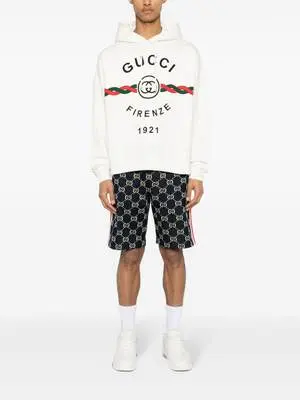 Gucci Firenze 1921 Cotton Hoodie - White