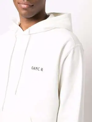 OAMC Abstract-print Hoodie - White