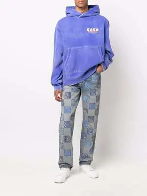 Amiri Patchwork Wide-leg Jeans