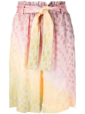 Palm Angels Printed Shorts For Women