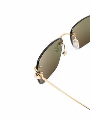 CARTIER Rectangle-frame Sunglasses