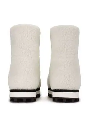 Dolce & Gabbana Logo Patch Ankle Boots