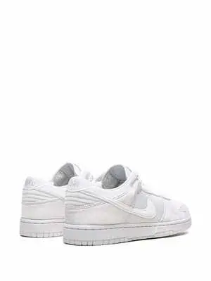 Nike X Dover Street Market Dunk Low Triple Velvet Sneakers - White
