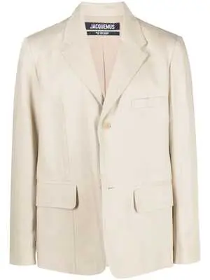 Jacquemus Single-breasted Blazer - Neutrals