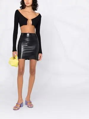 Jacquemus La Maille Pralu Cropped Cardigan - Black