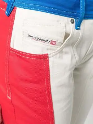DIESEL® 2002 0eiar Colour-blocked Trousers