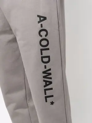A-COLD-WALL* Logo-print Cotton Track Pants - Grey
