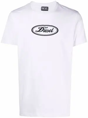 DIESEL® Logo-print Short-sleeved T-shirt - White